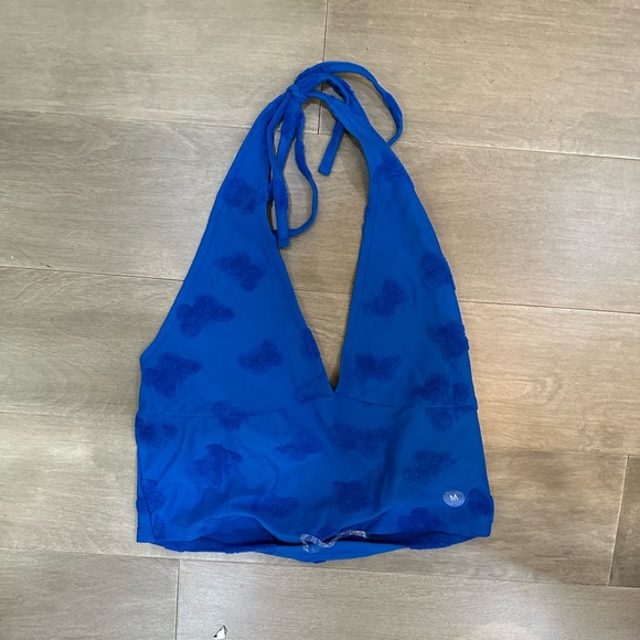 Tops | Royal Blue Halter Top | Poshmark